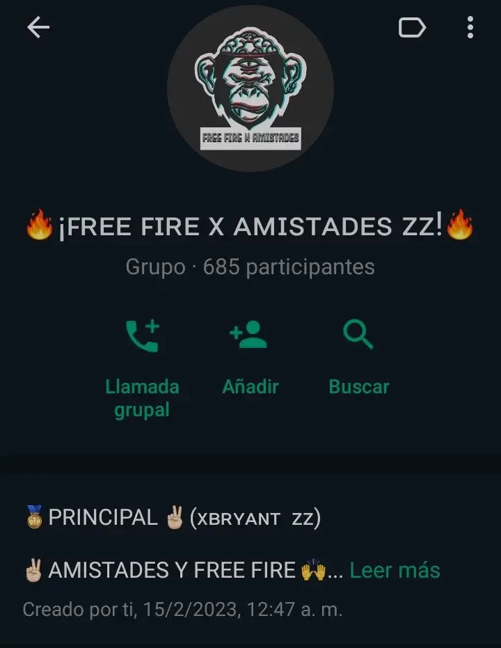 Grupo de WhatsApp - AMISTADES Y FREE FIRE